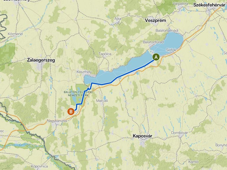 LA 03-04: von Szántód (Balaton) nach Galambok | Fahrradtour | Komoot